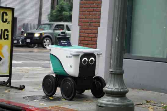 Delivery robots spark fears after bot nearly runs over UK councilwoman ...