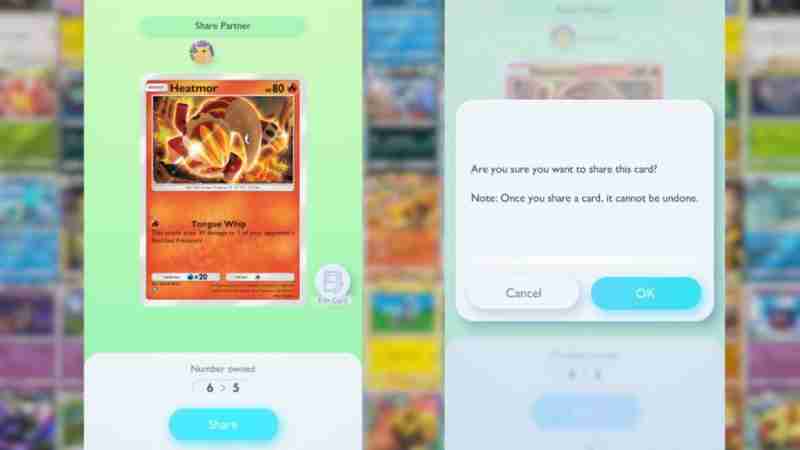 Как поделиться карманными карточками Pokemon TCG с друзьями