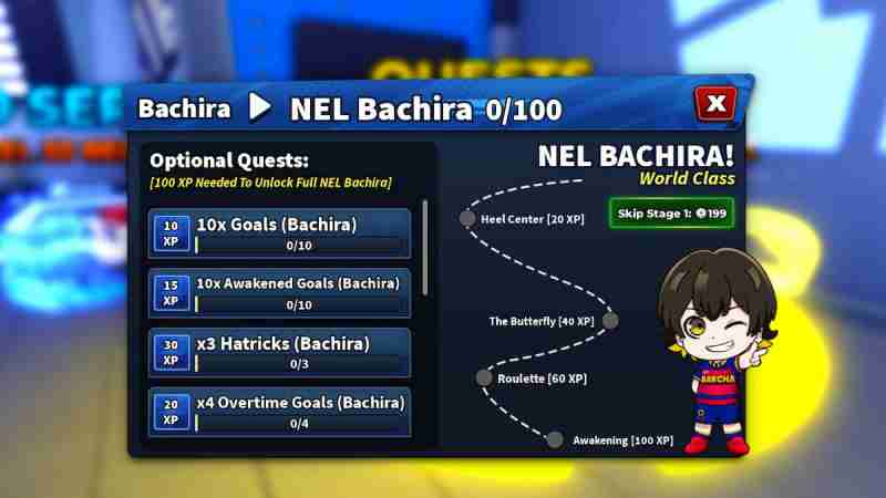 Как развить Бачиру в Blue Lock Rivals [NEL Bachira Evolution]
